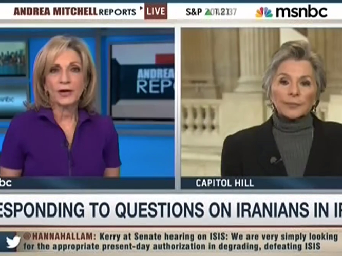 Andrea Mitchell to Barbara Boxer on Hillary Clinton: "Someone I, Uh ...