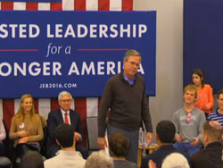 Jeb Bush Asks New Hampshire Crowd: "Please Clap" | Video ...