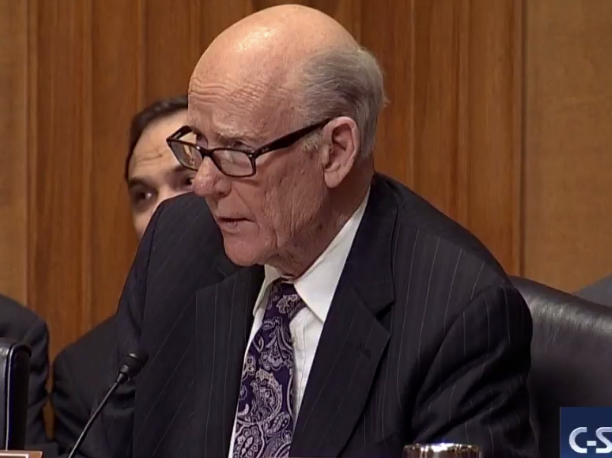 Sen. Roberts Cracks Joke About Wyden Needing Valium For Mnuchin Hearing ...
