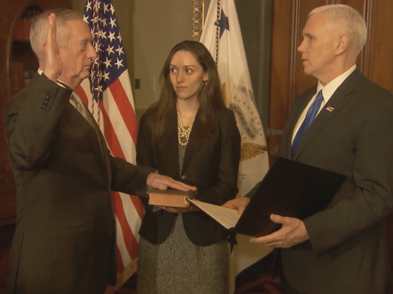 Gen. James Mattis Sworn In As Secretary Of Defense | Video ...